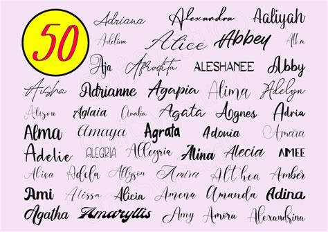 50 HANDWRITTEN FONTS SVG Cursive Font Bundle Svg Font Etsy