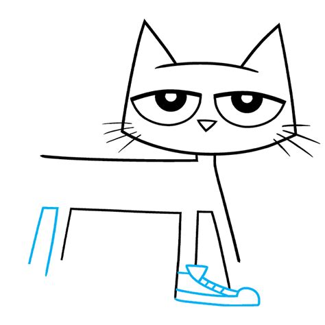 How To Draw Pete The Cat Really Easy Drawing Tutorial