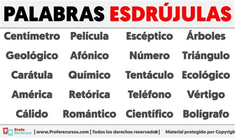 Ejemplos De Palabras Esdr Julas