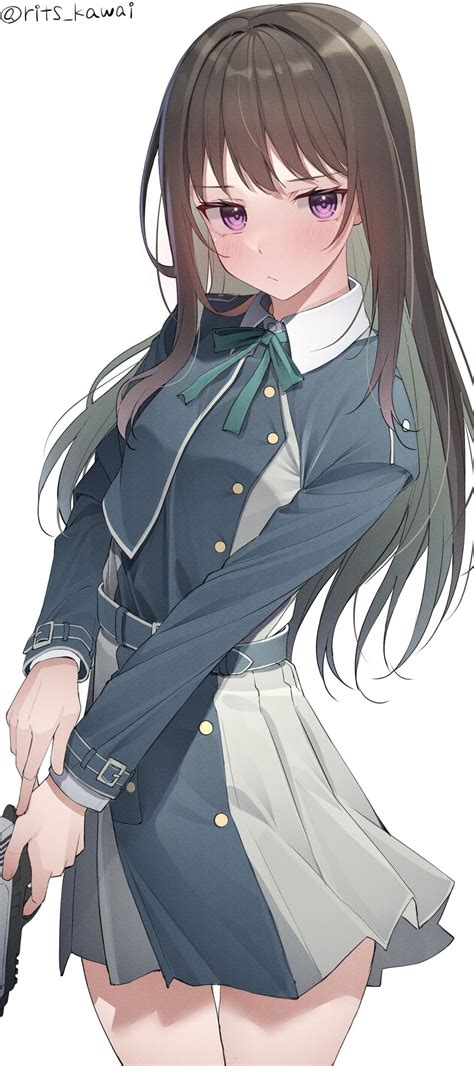 Inoue Takina Lycoris Recoil Drawn By Kawai Ritsu Rits Meg Danbooru