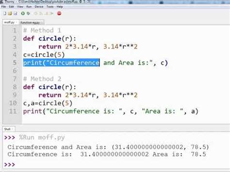 Returning Multiple Values From A Function YouTube