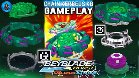 CHAIN KERBEUS K8 GAMEPLAY OLD KERBEUS S QR CODES BEYBLADE BURST QUAD