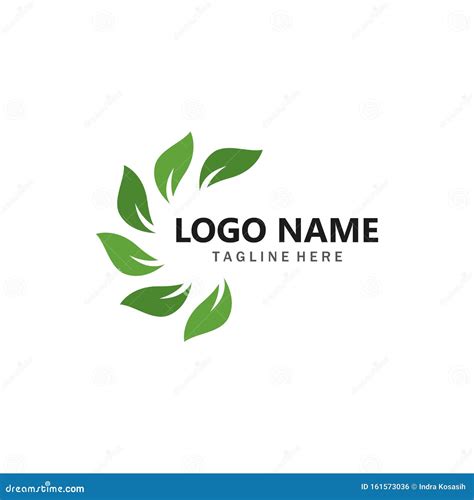 Logos Of Green Leaf Ecology Nature Element Vector I Stock Vector