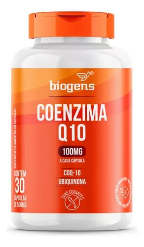 Coenzima Q10 100 mg 30 cápsulas CoQ 10 ubiquinona Biogen MercadoLibre