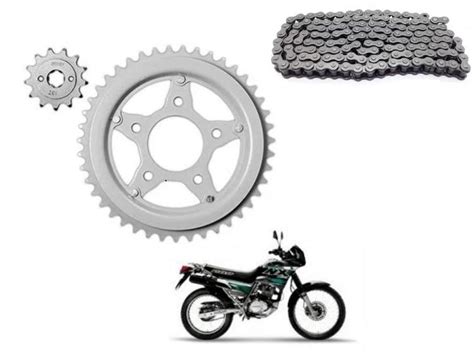 Kit Relação Coroa Pinhão Corrente Nx 200 Xr 200 1993 A 2003 Dvsc