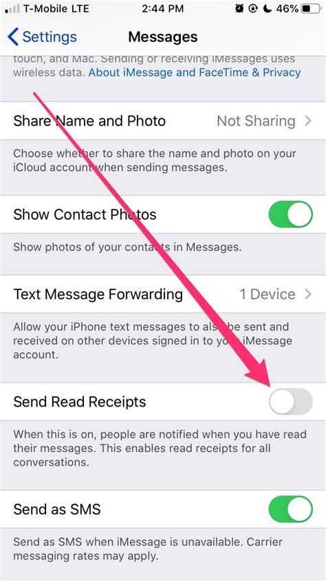 How To Turn Off Read Receipts On An Iphone For Imessage Business Insider