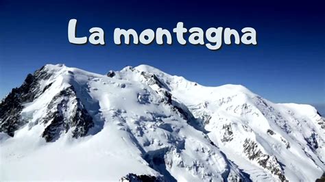 La Montagna Mappa Concettuale Per La Classe Terza Della Scuola