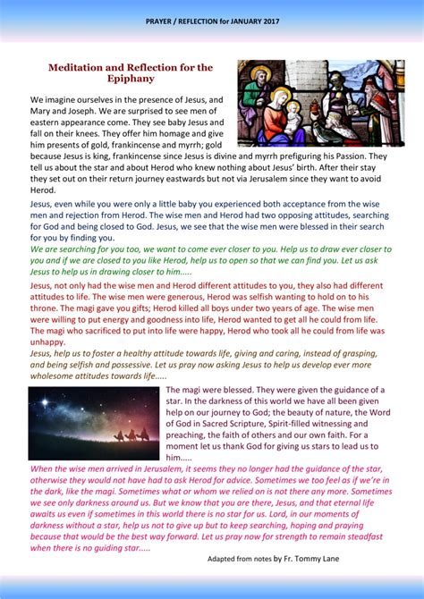 Prayer Reflection January