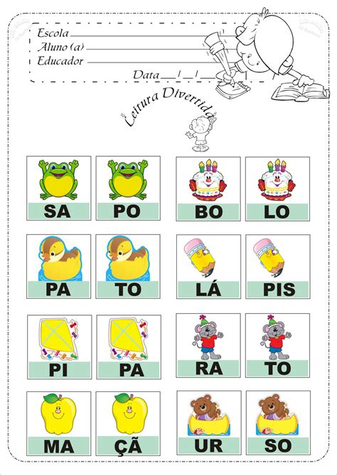 Ficha De Leitura Divertida LEARNBRAZ