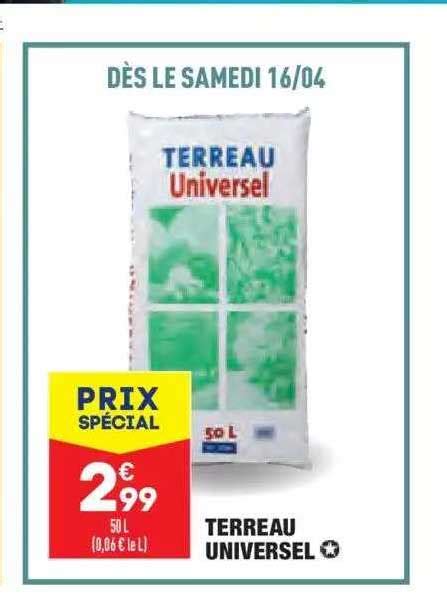 Promo Terreau Universel Chez Aldi Icatalogue Fr