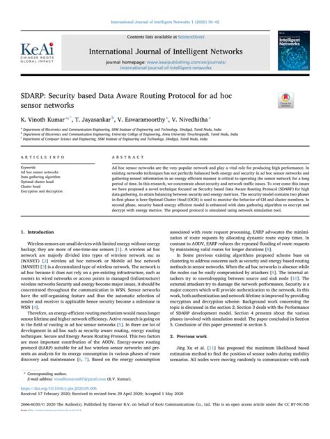 pdf sdarp security based data aware routing protocol for ad hoc sensor networks