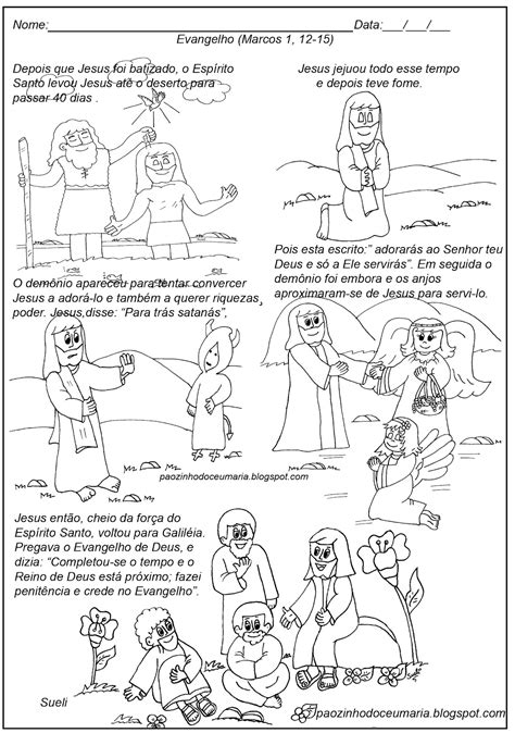 Pãozinho do Céu Jesus No Deserto Atividades Catequese