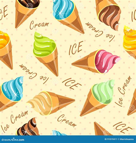 Teste Padr O Sem Emenda Do Gelado Ilustra O Do Vetor Ilustra O De