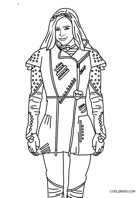 Desenhos de Descendentes para colorir Páginas para impressão grátis
