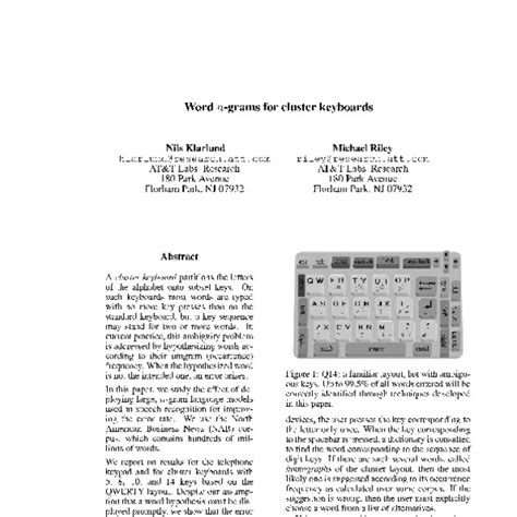 word n grams for cluster keyboards acl anthology