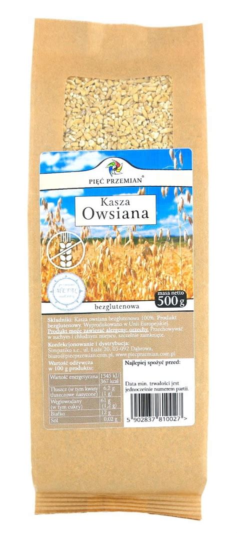 Kasza Owsiana Bezglutenowa G Pi Przemian Allegro Pl