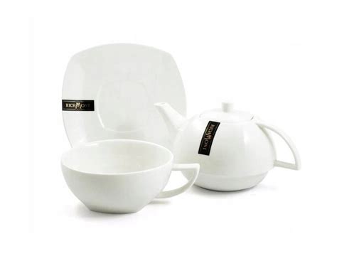 Richmont Duo 2x Porcelanowy Dzbanek Z Filiżanką Do Herbaty Herbata