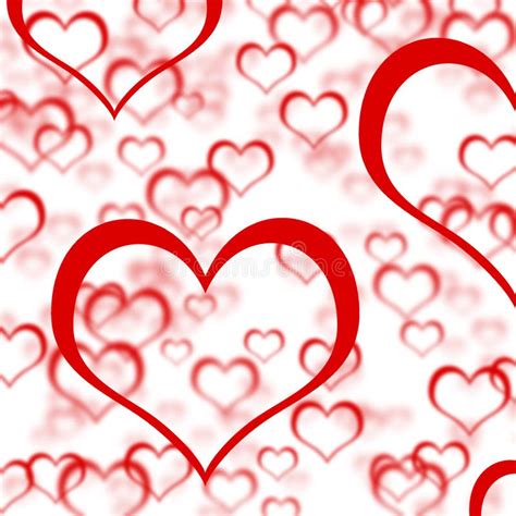 Fondo Rojo De Los Corazones Foto De Archivo Imagen De Fondo Amor