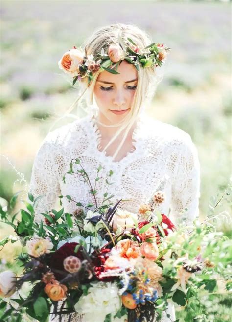 Glamorous Flower Crowns For All Brides Sortra