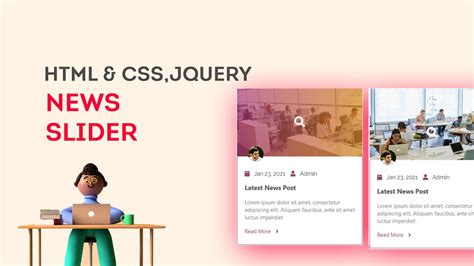 News Slider Using HTML CSS JQUERY News Slider Owl Carousel