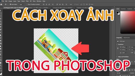 Cách xoay ảnh trong photoshop YouTube