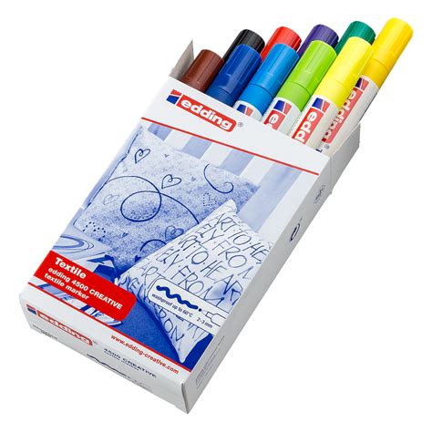 Edding 4500 Textil Marker 10er Set Basic Colours 2 3mm