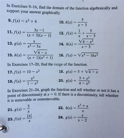 solved x x х x in exercises 9 16 find the domain of the