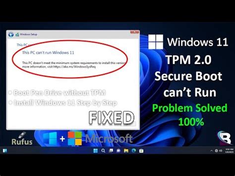 Windows Tpm And Secure Boot Bypass Install Windows On Any