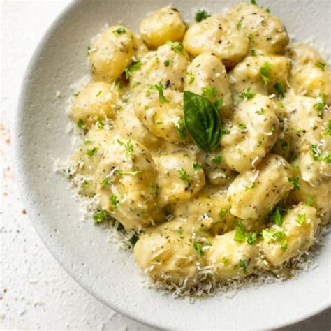 Creamy Pesto Gnocchi Salt Lavender