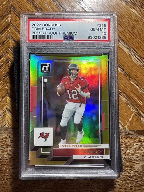 Tom Brady 2022 Donruss 255 Press Proof Premium Price Guide Sports