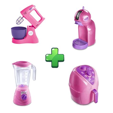 Liquidificador Infantil Batedeira De Brinquedo Air Fryer