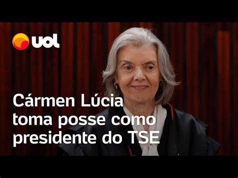 Cármen Lúcia toma posse como presidente do TSE acompanhe ao vivo