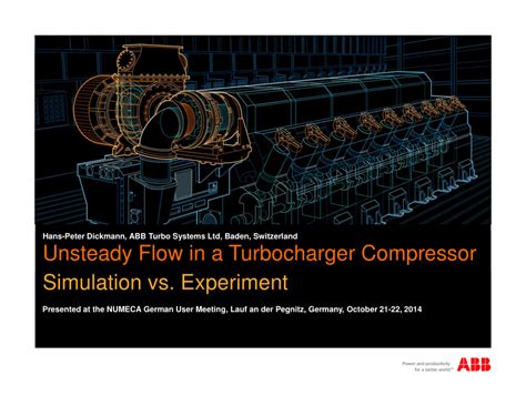 pdf unsteady flow in a turbocharger compressor simulation vs experiment