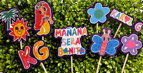 Karol G Cake Toppers Mañana Será Bonito Cake Toppers Etsy