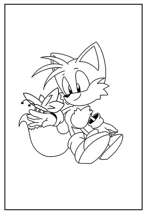 Desenhos De Tails Para Pintar E Colorir Como Fazer Em Casa