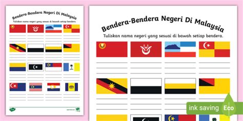 Bendera Negeri Di Malaysia Twinkl