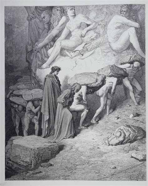 The Burden Of Pride From The Divine Comedy Purgatorio By Dante