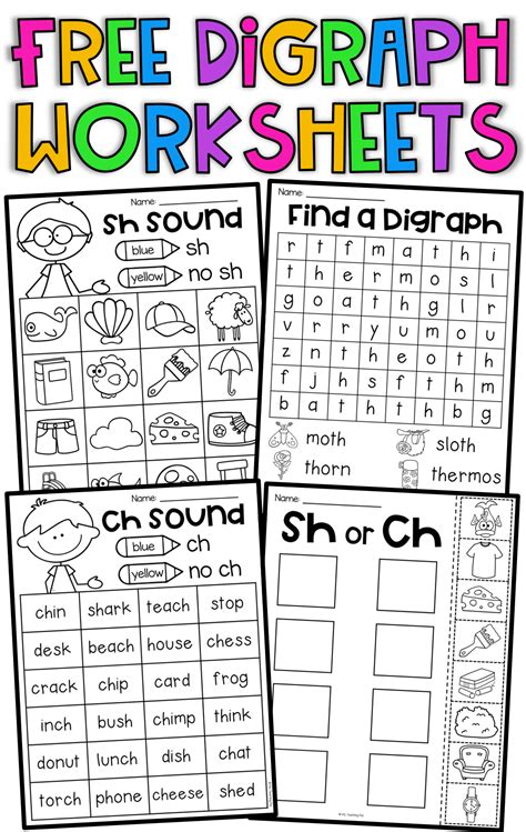 Ch And Sh Digraph Worksheets