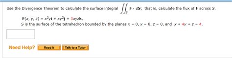 oneclass use the divergence theorem to calculate the surface integralf ds that is calculate