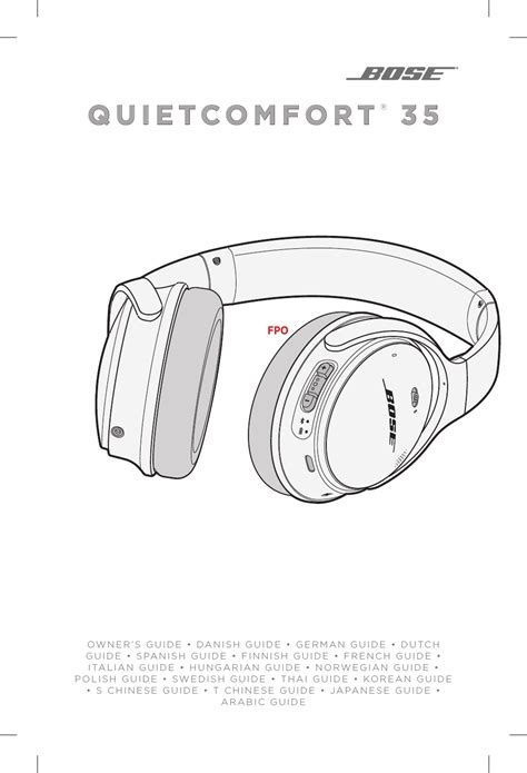 Bose Wireless Headset User Manual
