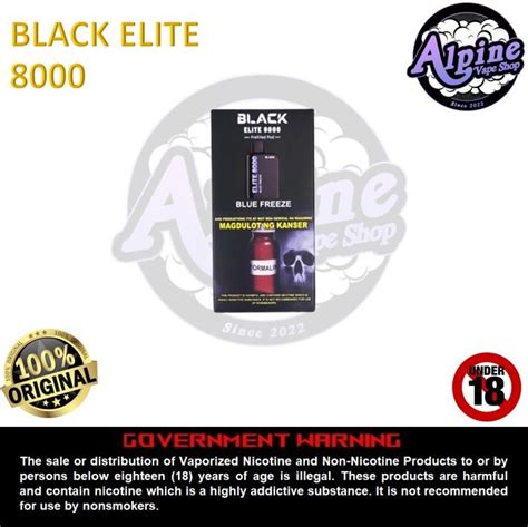 Black Elite Disposable Vape Pod Lazada Ph