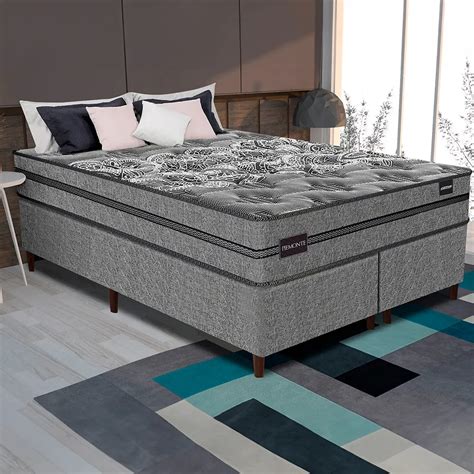 Colchão Cama Box Gazin Molas Ensacadas Queen Size Piemonte 158x198