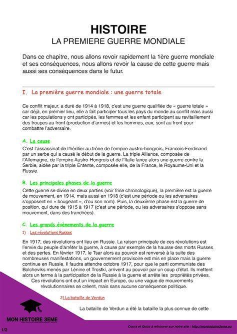 Cours 1ère guerre mondiale CALAMEO Downloader