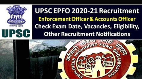 Upsc Epfo Admit Card Exam Date Released Upsc Gov In Check