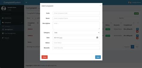 complaint management system background