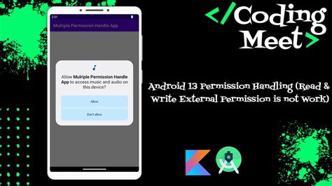How To Handle Android 13 Permission Storage Permission Doesn T Work