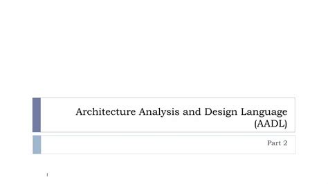 pdf architecture analysis and design language aadl data type with its characteristics such