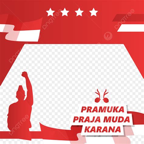 Twibbon Pramuka Day Indonesia Decorative Elements 60 Tahun Pramuka