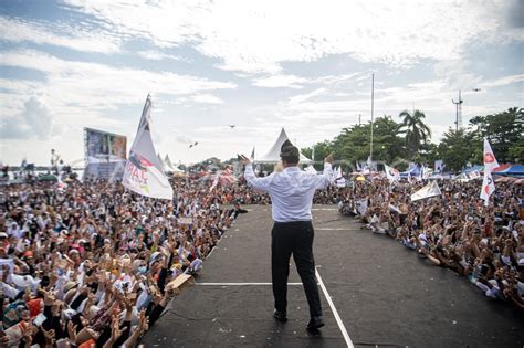 Kampanye Akbar Anies Baswedan Di Palembang ANTARA Foto