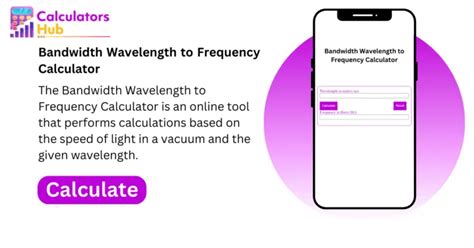 Bandwidth Wavelength To Frequency Calculator Online
